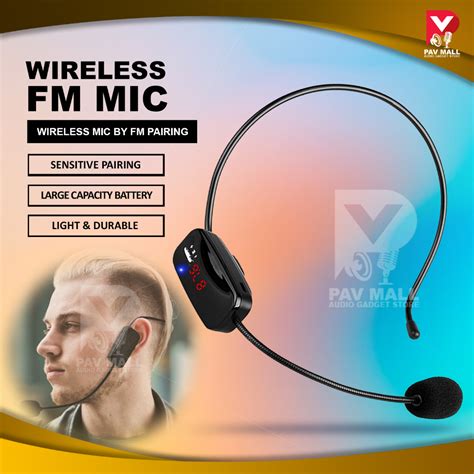 Wireless Fm Microphone For Rolton Voice Amplifier Microphone Only