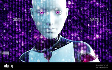 3d Illustration Of A Humanoid Robot Commonly Called Android Artificial