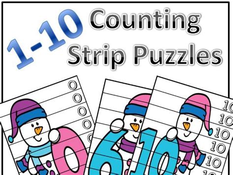 Counting To 10 Strip Puzzles Teaching Resources