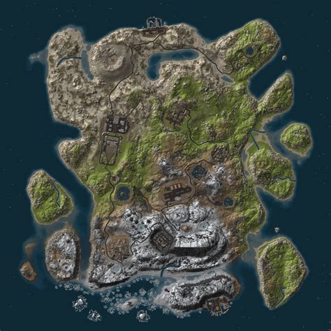 Карта Procedural Map Rust