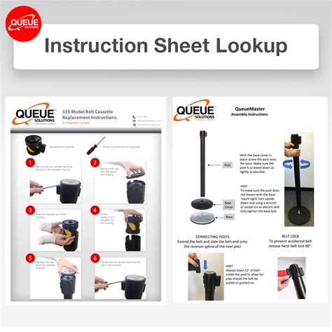 instruction sheets queue solutions