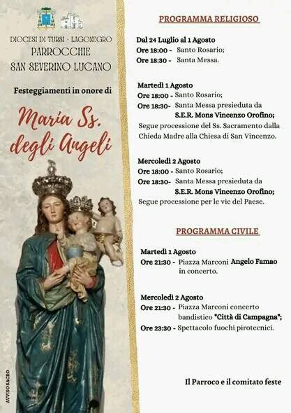 Festa Madonna Degli Angeli A San Severino Lucano