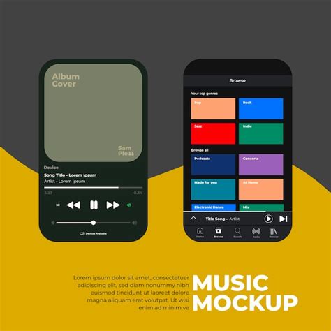 Music Player Spotify Vectors And Illustrations For Free Download Freepik
