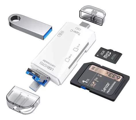 Lector De Tarjetas Usb Sd Tf Type C Micro Usb Para Pc Laptop Mercadolibre