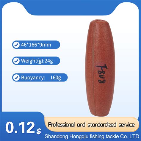 EVA Perforated PVC Oval Foam Float Cylindrical Fishing Net Float Fishing Bobbers Foam Float