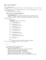 Driver Java Import Java Util ArrayList Import Java Util Scanner Public Class Driver Private
