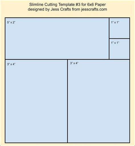 Mini Slimline Card Template 1 Using 1212 Paper Artofit