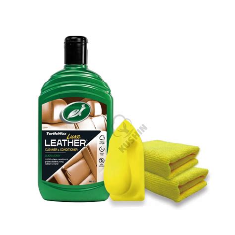 Turtle Wax 美國龜牌 天然潔淨滋潤皮革乳 500ml｜附贈去污bar和布 T5430