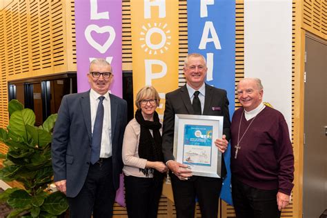 Dr Pat Coughlan Leigh Cantwell Brian Cantwell Bishop Robert Mcguckin