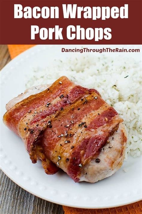 Easy Bacon Wrapped Pork Chops Laacib