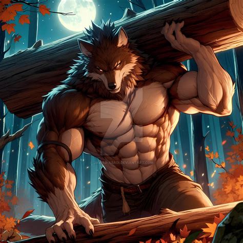 Muscular Feral Wolf By Jawad Abadi On Deviantart
