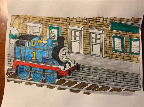 Fnf Big Engine Brawl Thomas Art Sketch By Trainfan6090 On Deviantart