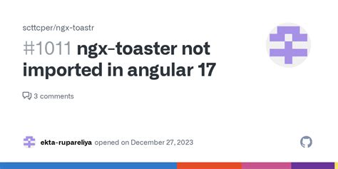 Ngx Toaster Not Imported In Angular 17 · Issue 1011 · Scttcperngx