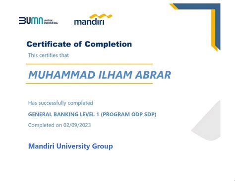 Muhammad Ilham Abrar On Linkedin Im Happy To Share That Ive Obtained