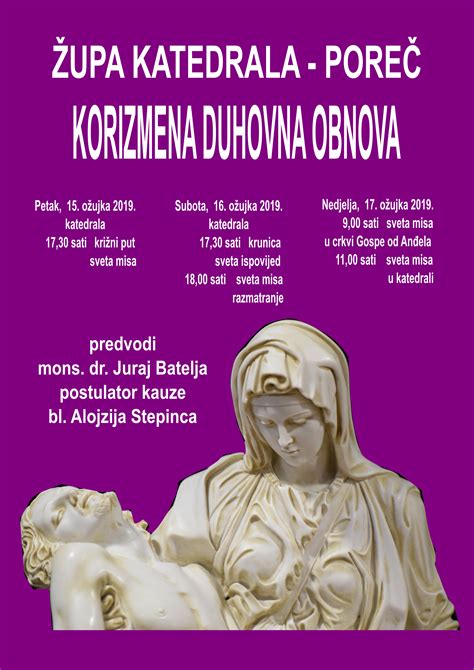 Korizmena Duhovna Obnova Župa Uznesenja Blažene Djevice Marije