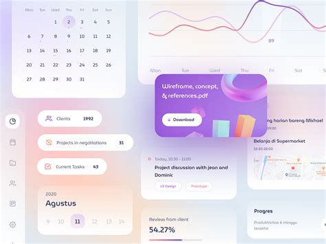 Glass Ui Elements By Ghani Pradita For Paperpillar On Dribbble