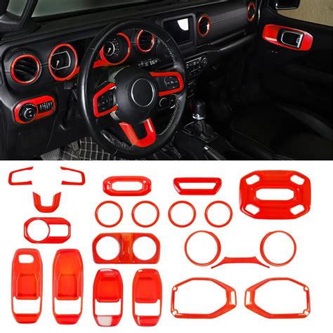 Buy CheroCar 21PCS Full Set Interior Decoration Trim Kit For 2018 2021