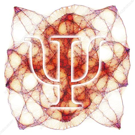 Psi Symbol And Artwork Of A Wavefunction Stock Image F011 8806 Science Photo Library