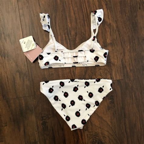 Oneill Swim Oneill Girls Ella Ditsy Ruffle Bralette Top Set Poshmark