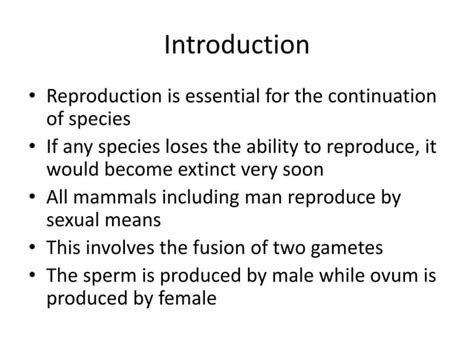 Reproductive System Introduction Mbbs Pptx
