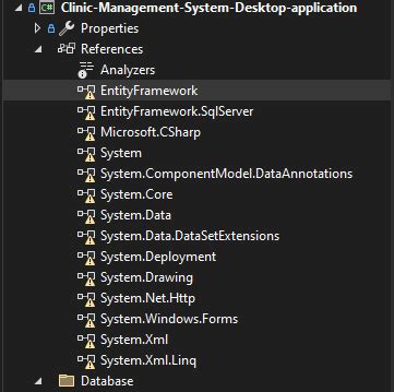 Winforms Visual Studio Net References With Yellow Triangle Stack Overflow