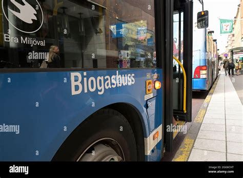 SWEDEN Stockholm Bus Powered With Biogas Fuel SCHWEDEN Stockholm
