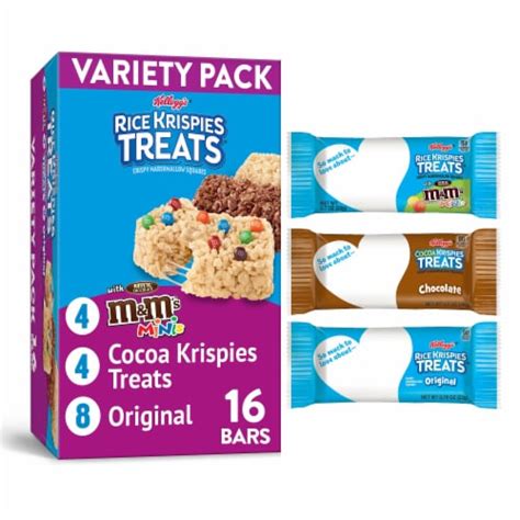 Rice Krispies Treats M Ms Cocoa Original Marshmallow Square Bars