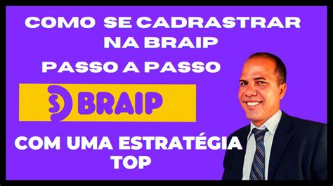 Como Se Cadastrar Na Braip Passo A Passo YouTube