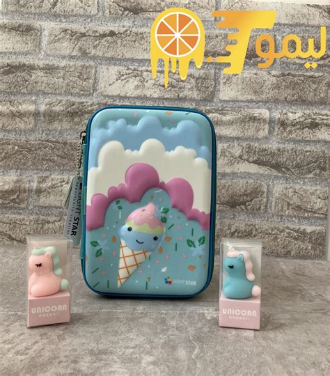 جامدادی تبلتی طرح بستنی فروشگاه لیموتی فانتزی