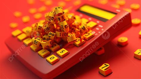 3d illustration of yellow background with binary code and red