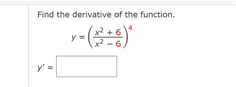 Solved Find The Derivative Of The Function Y X X Chegg