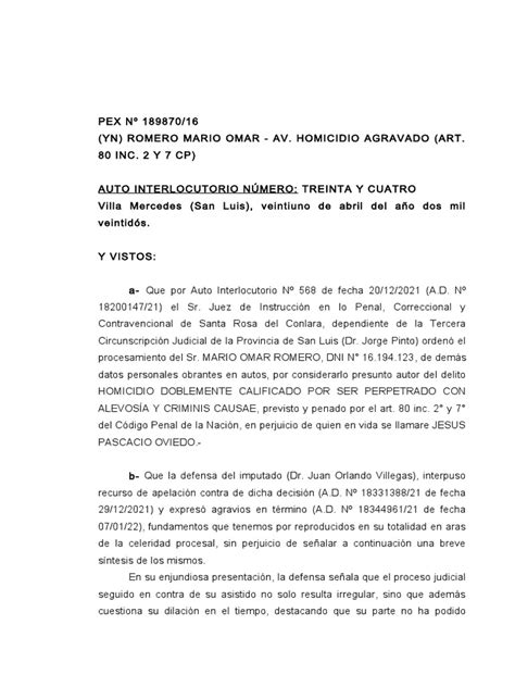 Tip Vm Homicidio Crimins Causa Y En Ocasion De Robo Fundamentos