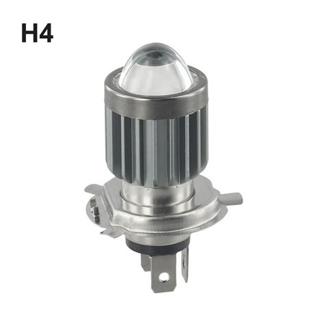 H6 Ba20d H4 Led Motorcycle Headlight With Lens Dual Color Hilo Beam