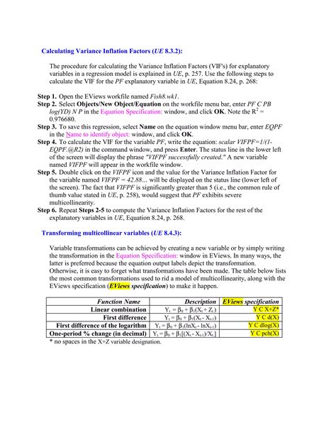 Multicollinearity Pdf