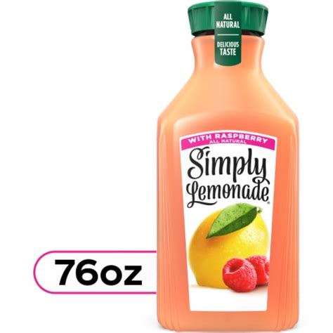 Simply® Lemonade With Raspberry Bottle 76 Fl Oz Kroger