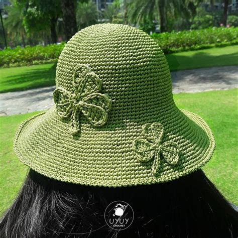 Crochet Hat Pattern Crochet Large Brim Hat Crochet Bucket Hat Pattern