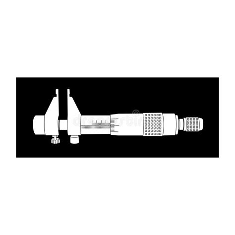 Icône D instrument De Mesure Micromètre Illustration de Vecteur