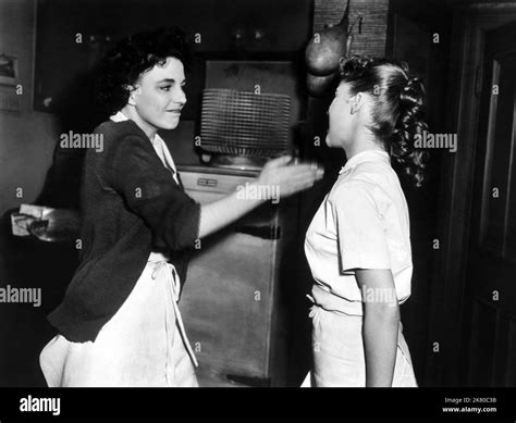 Joan Collins And Betty Lou Keim Film The Wayward Bus Usa 1957