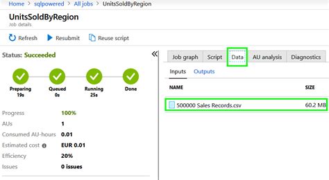 Azure Data Lake Your First U SQL Query 19 SQLpowered