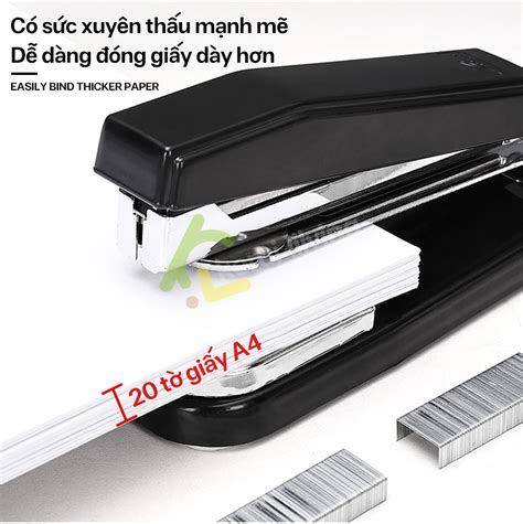 Dập ghim bấm vở tài liệu PIKUP xoay tròn thông minh dập ghim bấm giữa vở dập ghim giữa sach