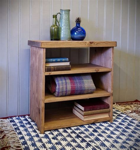 Small Rustic Bookcase 60 Cm X 65 Cm X 29 Cm Made In Somerset