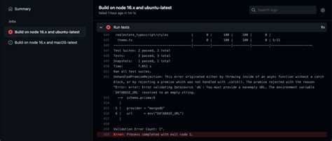 Github Action Workflow Fails Because Of Envdatabaseurl In `schemaprisma` File · Issue