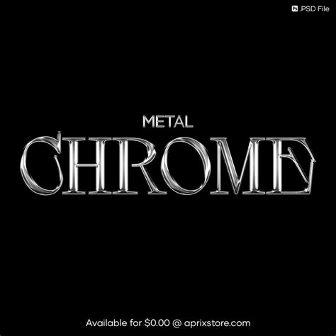 Metal Chrome Layer Style Aprixstore