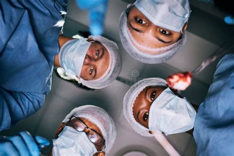 Pov Surgery Or Doctors With Mask Healthcare Or Treatment For Injury