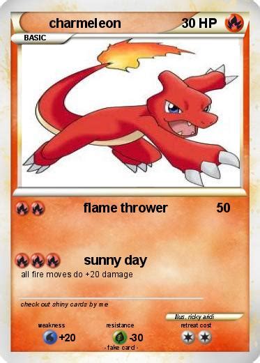 Pokémon Charmeleon 330 330 Flame Thrower My Pokemon Card