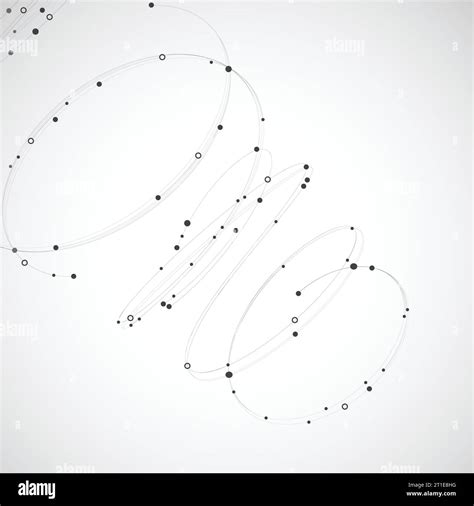 Abstract Background With Dots And Lines Geometric Modern Technology