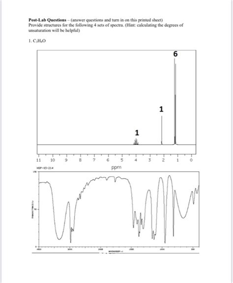 Solved Post Lab Questions Answer Questions And Turn In On
