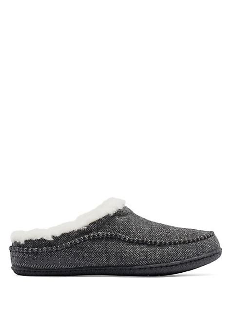Mens Falcon Ridge Ii Faux Fur Lined Slides