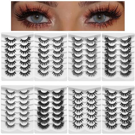 Paquet De Faux Cils De Vison 3D Moelleux D Sordonn S Cils Longs De
