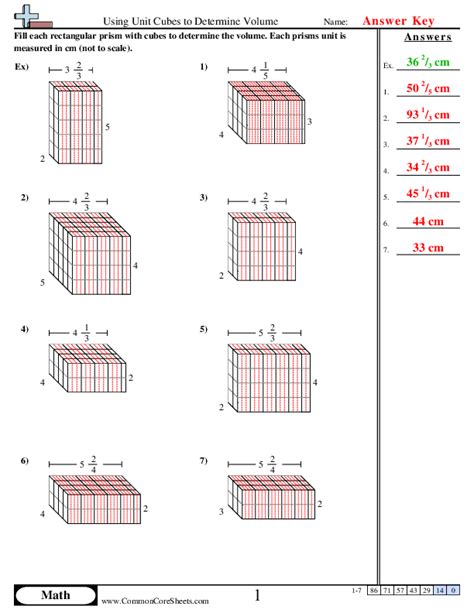 Volume Of A Rectangular Prism Worksheet